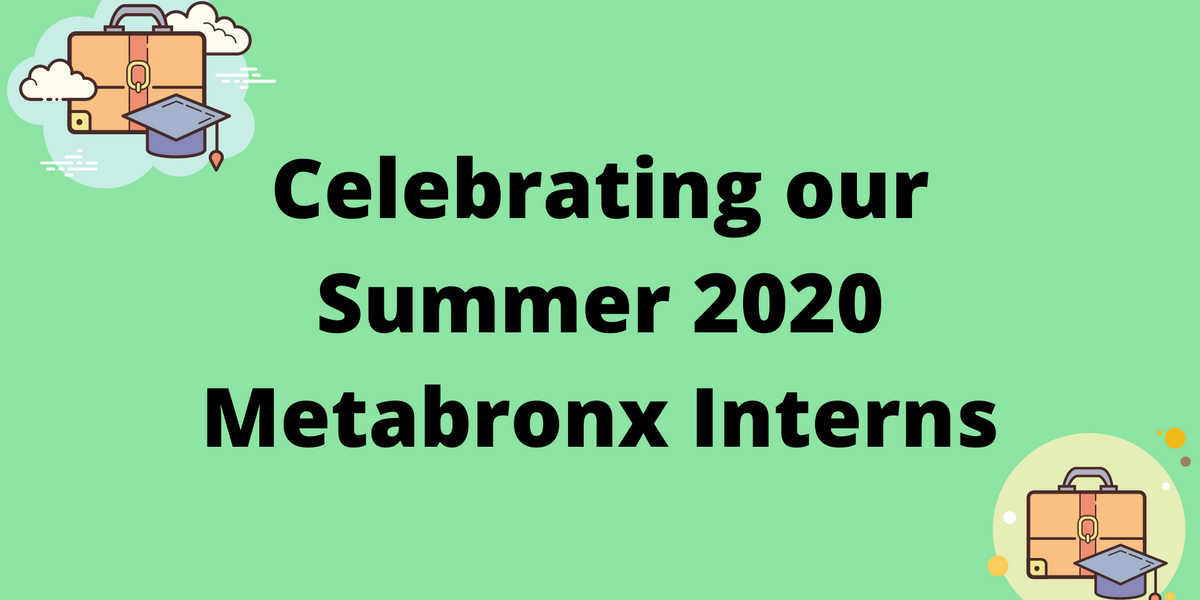 Celebrating our Summer 2020 Metabronx Interns | interns and more | beepboop.us Newsletter blog